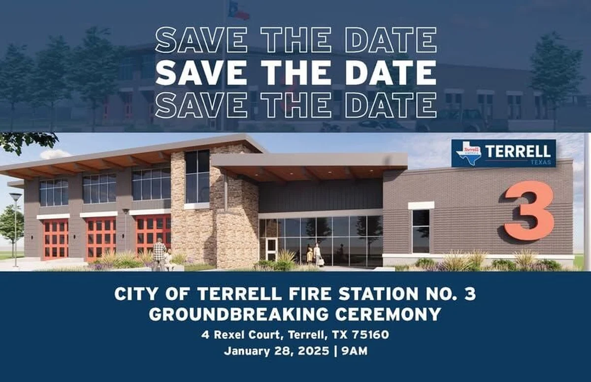 Groundbreaking Ceremony for Terrell Fire Station No. 3 Set for January 28th