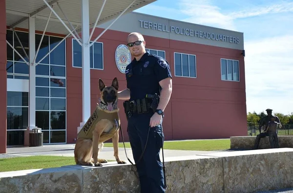 Terrell Police Department K9 Bolt receives donated protective vest