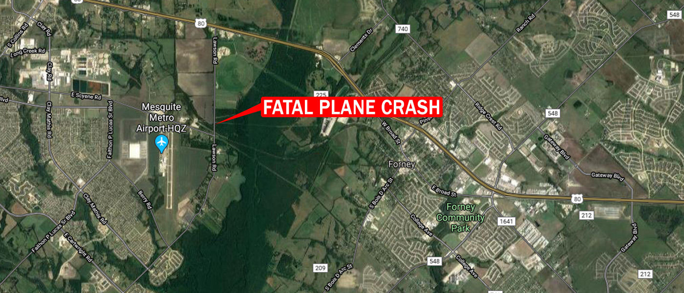 One killed in plane crash near Kaufman-Dallas County line